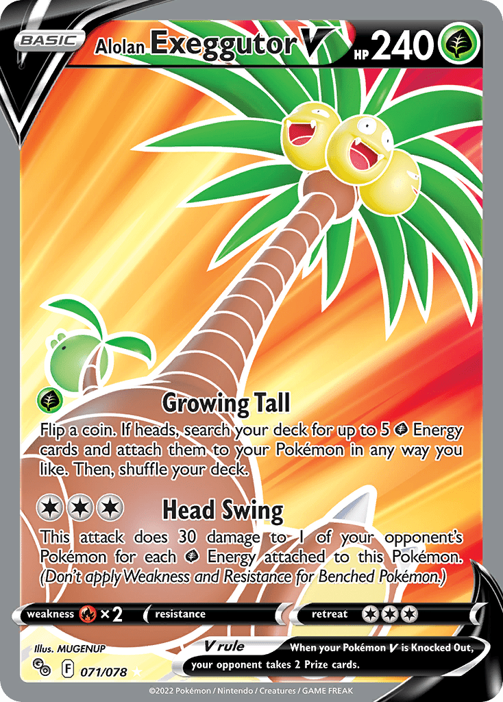 Alolan Exeggutor V #71 - Pokémon GO | Price Guide & Historical Value ...