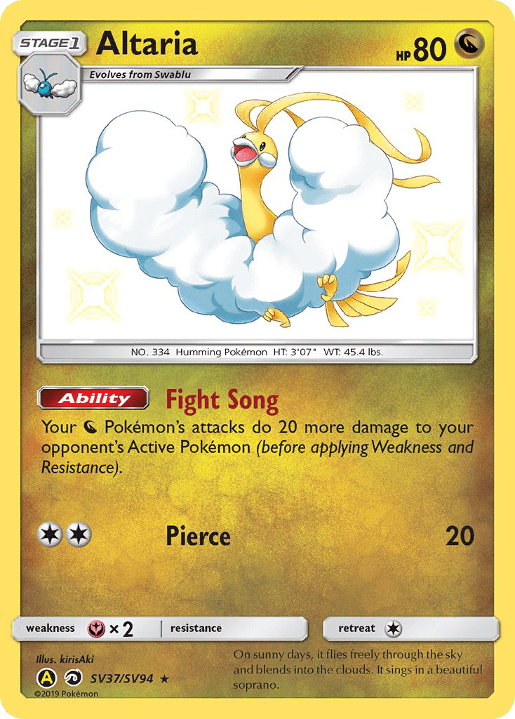 Altaria #SV37 - Hidden Fates Shiny Vault | Price Guide & Historical ...
