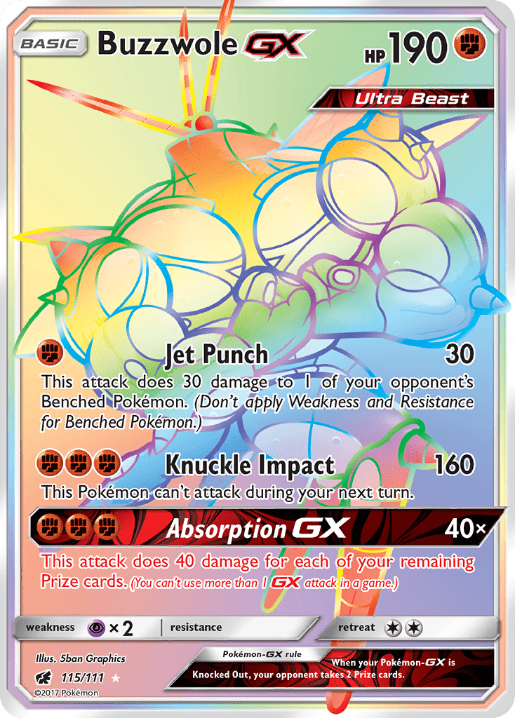 Buzzwole-GX #115 - Crimson Invasion | Price Guide & Historical Value ...