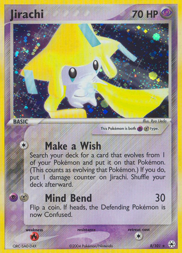 Jirachi 8/101 - Rare Holo Card | Hidden Legends (ex5-8)