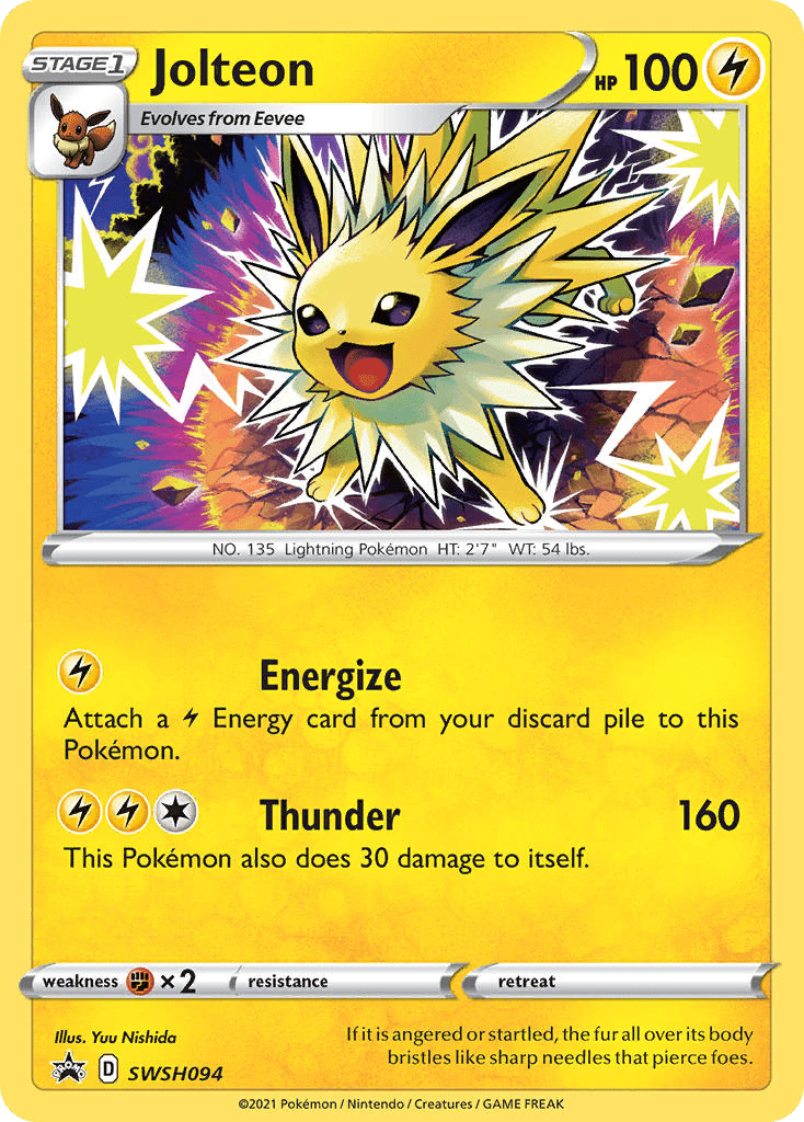 Jolteon #SWSH094 - SWSH Black Star Promos | Price Guide & Historical ...