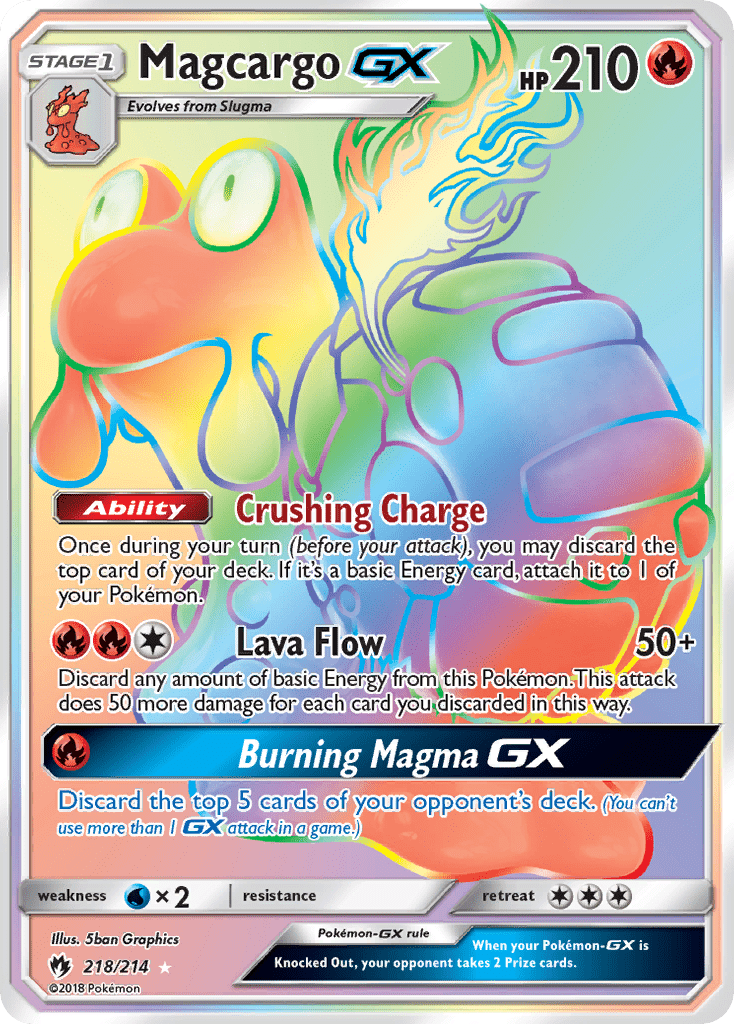 Magcargo-GX #218 - Lost Thunder | Price Guide & Historical Value ...