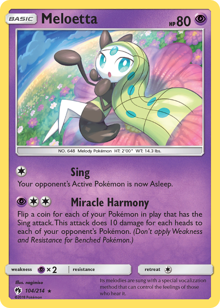Meloetta #104 - Lost Thunder | Price Guide & Historical Value (Ungraded ...