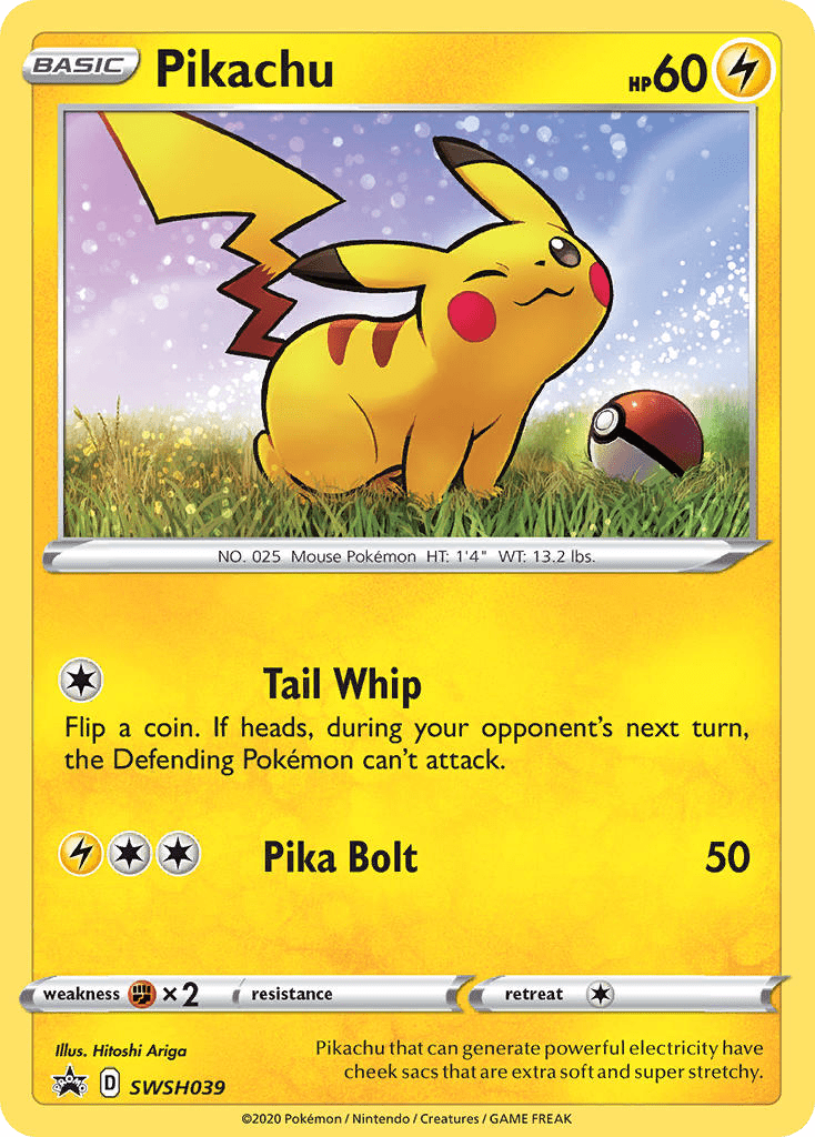 Pikachu #SWSH039 - SWSH Black Star Promos | Price Guide & Historical ...