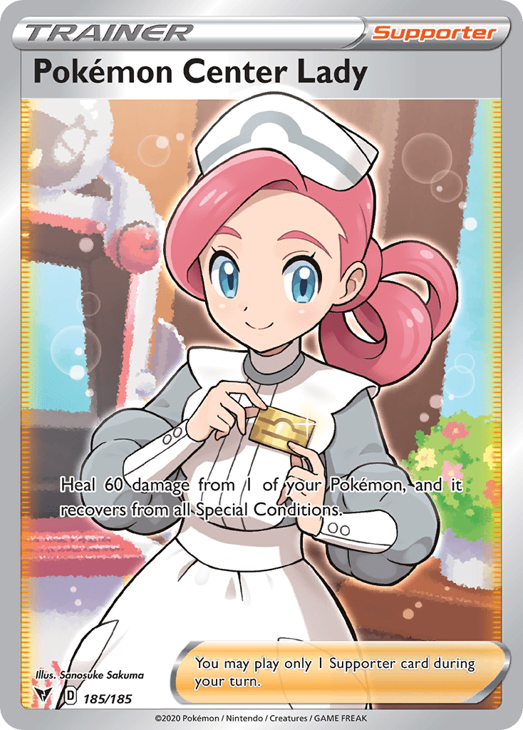 Pokémon Center Lady #185 - Vivid Voltage | Price Guide & Historical ...