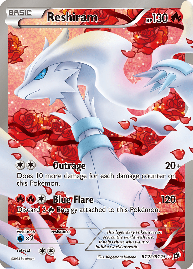 Reshiram #RC22 - Legendary Treasures | Price Guide & Historical Value ...