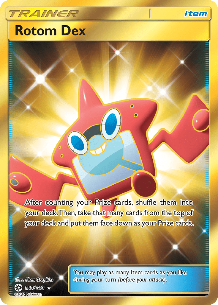 Rotom Dex 159/149 - Rare Secret Card | Sun & Moon (sm1-159)