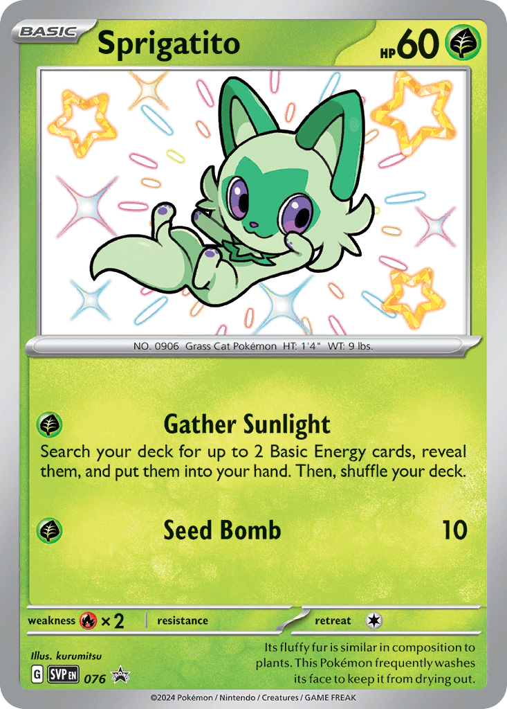 Sprigatito #76 - Scarlet & Violet Black Star Promos | Price Guide ...