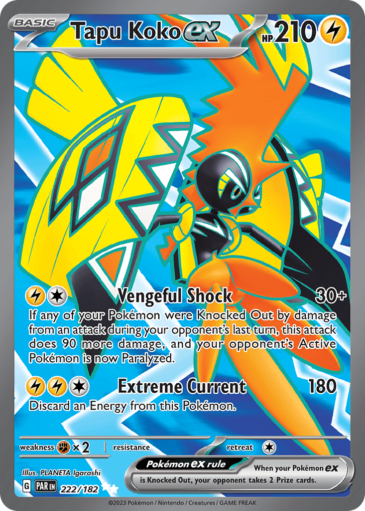 Tapu Koko ex #222 - Paradox Rift | Price Guide & Historical Value ...
