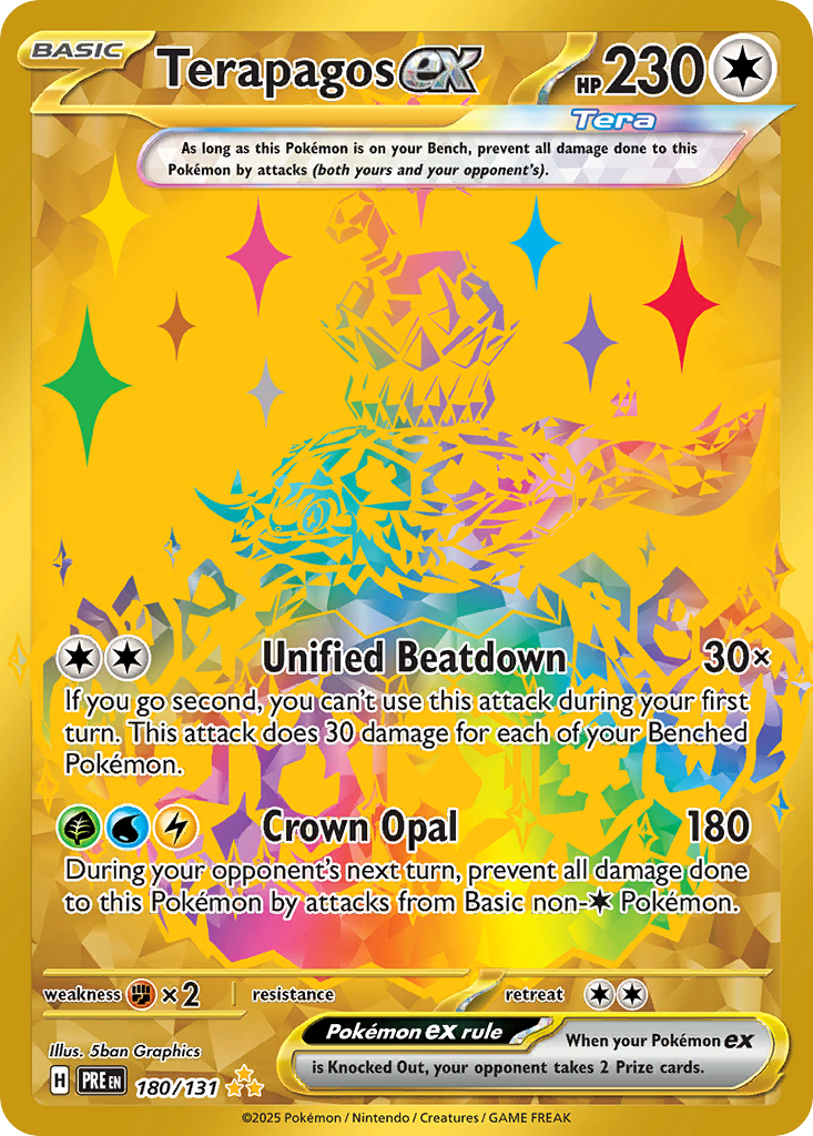 Terapagos ex #180 - Prismatic Evolutions | Price Guide & Historical ...