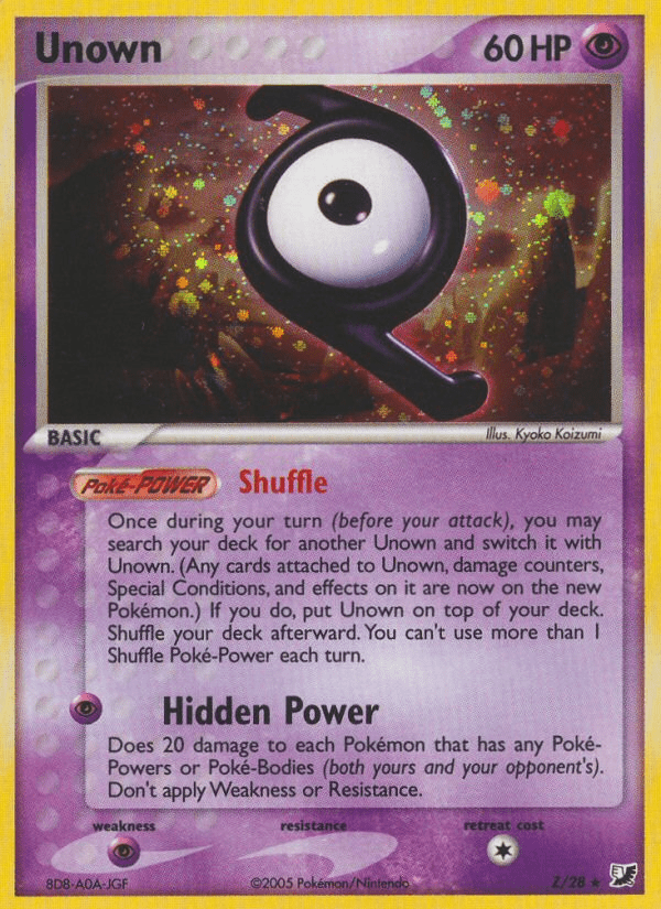 Unown #Z - Unseen Forces | Price Guide & Historical Value (Ungraded ...