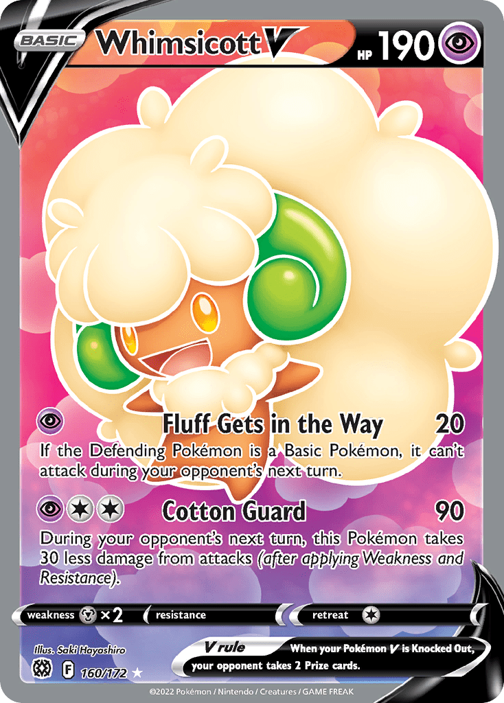 Whimsicott V #160 - Brilliant Stars | Price Guide & Historical Value ...
