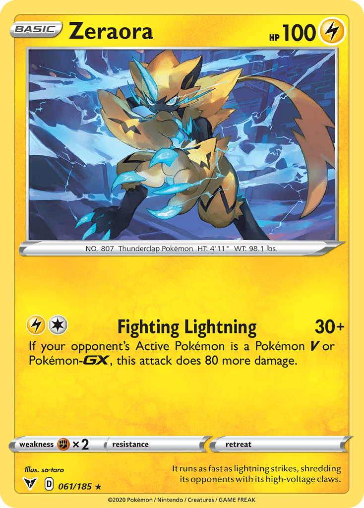 Zeraora #61 - Vivid Voltage | Price Guide & Historical Value (Ungraded ...