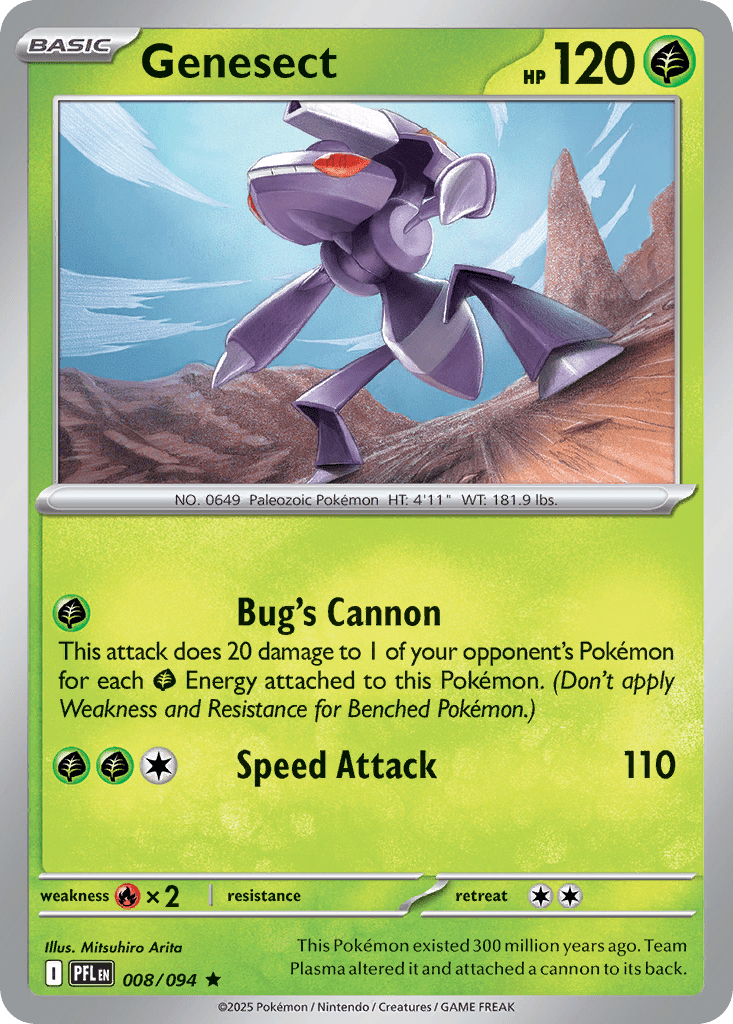 Genesect 008/94 | Rare Card | Phantasmal Flames