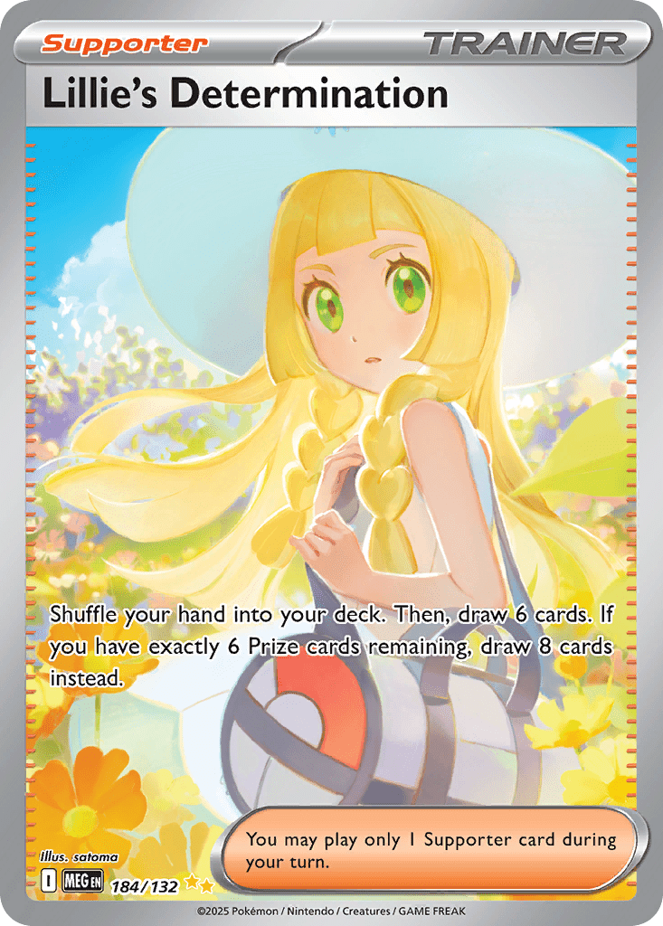 Lillie's Determination #184 - Mega Evolution | Price Guide & Historical ...