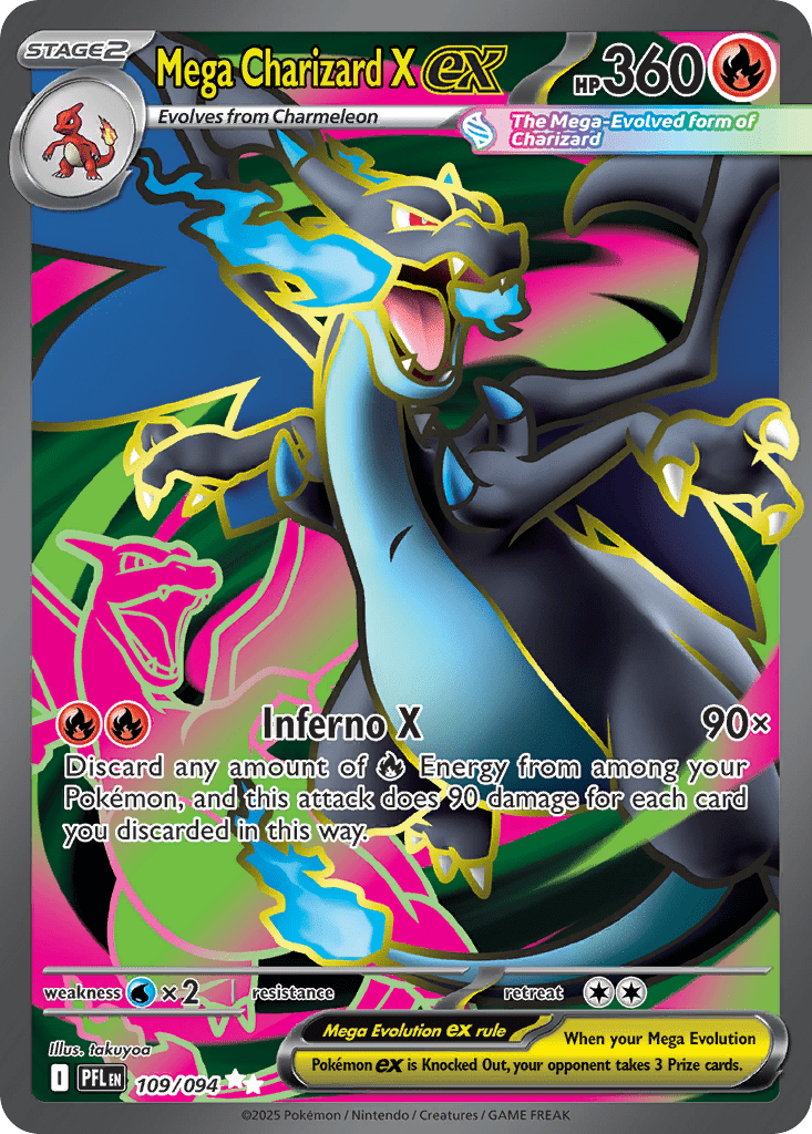 Mega Charizard X ex #109 - Phantasmal Flames | Price Guide & Historical ...
