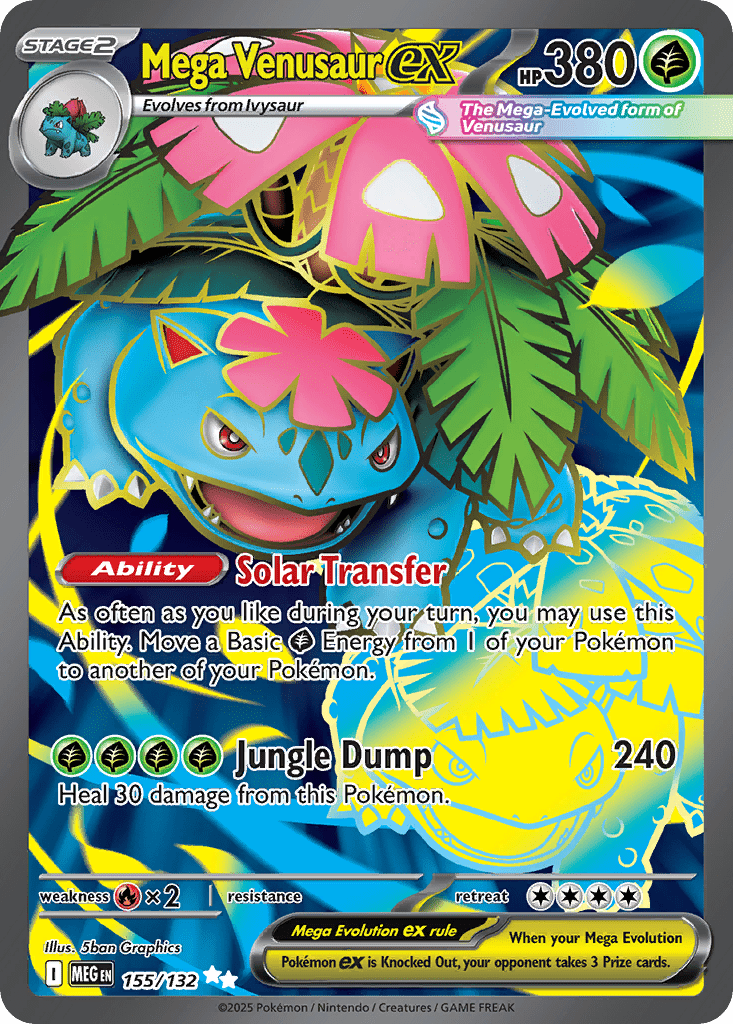 Mega Venusaur ex #155 - Mega Evolution | Price Guide & Historical Value ...