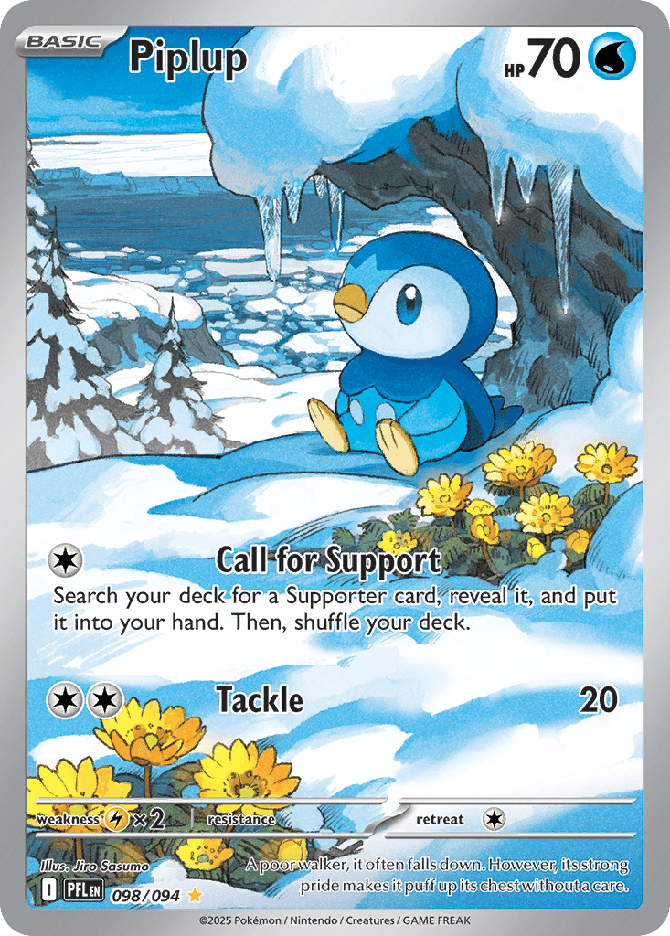 Piplup 098/94 | Illustration Rare Card | Phantasmal Flames