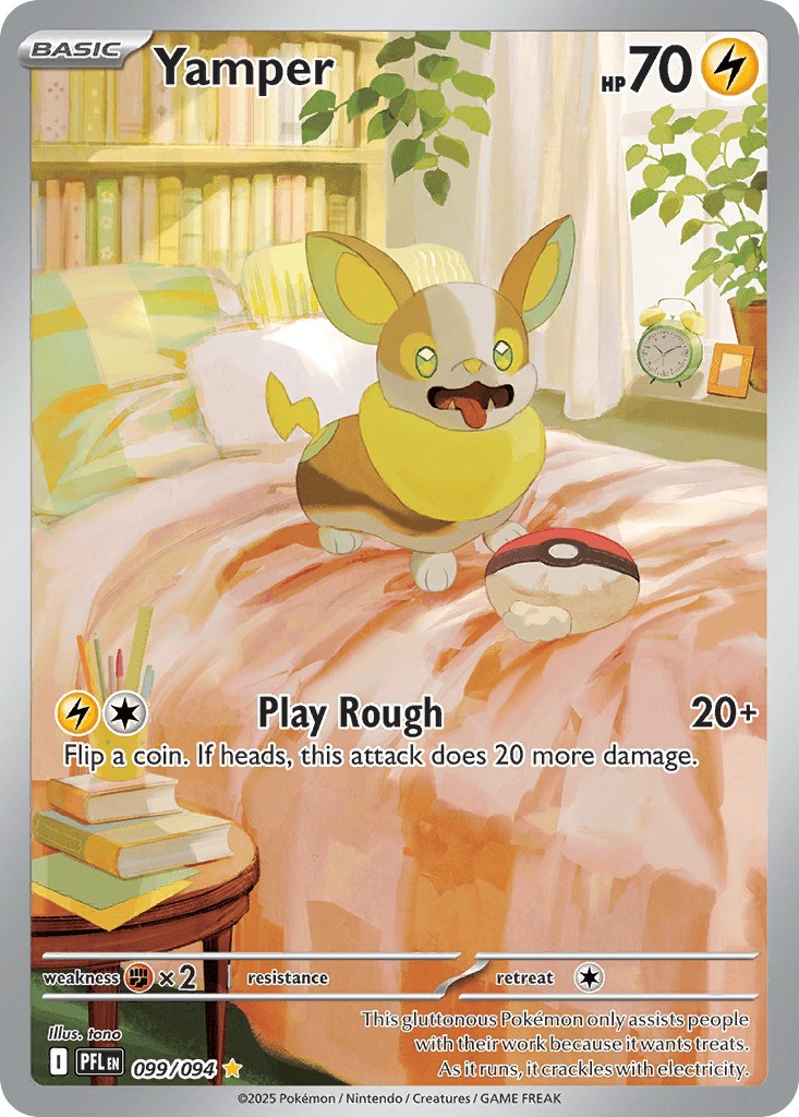 Yamper 099/94 | Illustration Rare Card | Phantasmal Flames