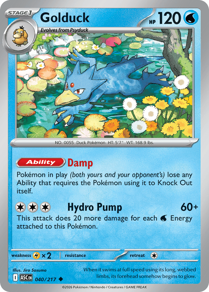 Golduck #40 - Ascended Heroes | Price Guide & Historical Value ...