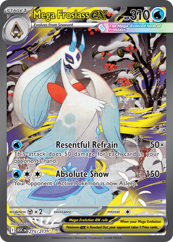 Mega Froslass ex #275 - Ascended Heroes | Price Guide & Historical ...