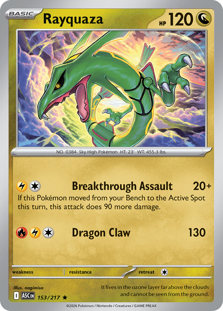 Rayquaza #153 - Ascended Heroes | Price Guide & Historical Value ...