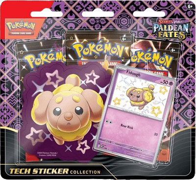 Paldean Fates Tech Sticker Collection - Fidough | Sealed Price & Market ...