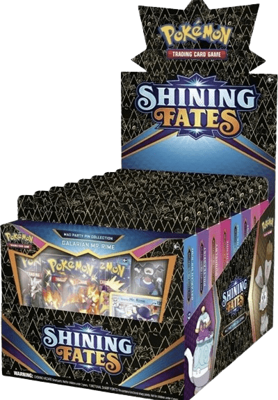 Shining Fates Mad Party Pin Collection Display | Sealed Price & Market ...